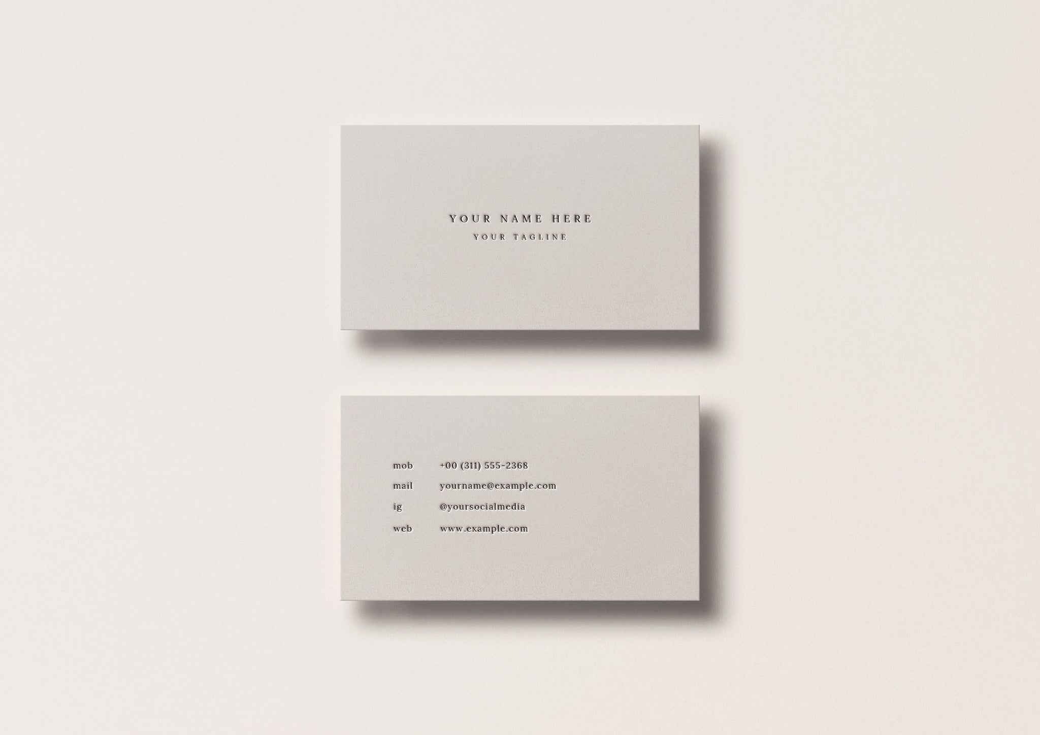 Business Cards: Letterpress